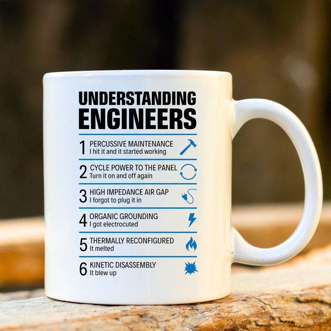 Understanding Engineers Mug – Funny Engineering Gift, Sarcastic Coffee ...
