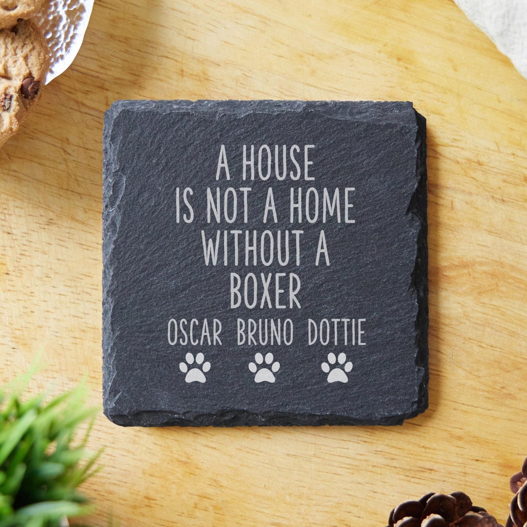 Boxer Slate Coaster. Gifts for Boxer Owner. Boxer Gift for Him. Gift ...
