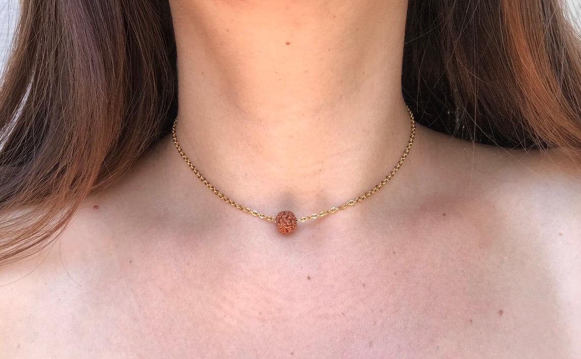 Rudraksha Necklace, Rudraksha Choker, Small Rudraksha - Etsy