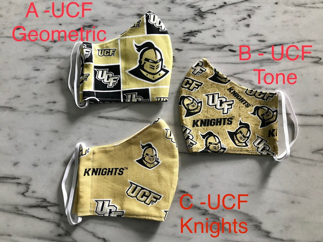 UCF Knights Sports Face Mask. Washable, Double Layer W/filter, and an ...