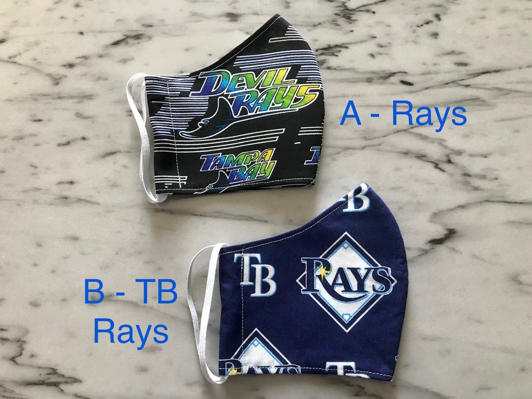 Tampa Bay Rays Sports Face Mask. Cotton, Washable, Double Layer W ...