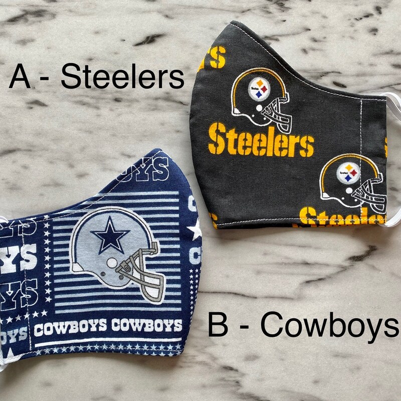Dallas Cowboys Face Mask - Etsy