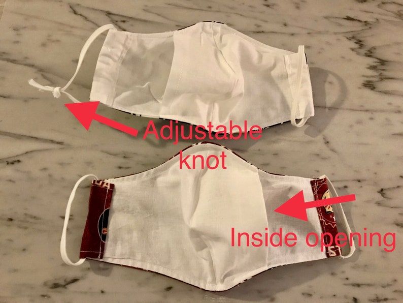 FSU Seminoles Sports Face Mask. Washable Double Layer W/thin - Etsy