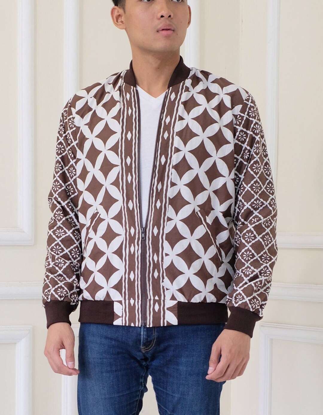 Batik Bomber Jacket Unisex - Etsy