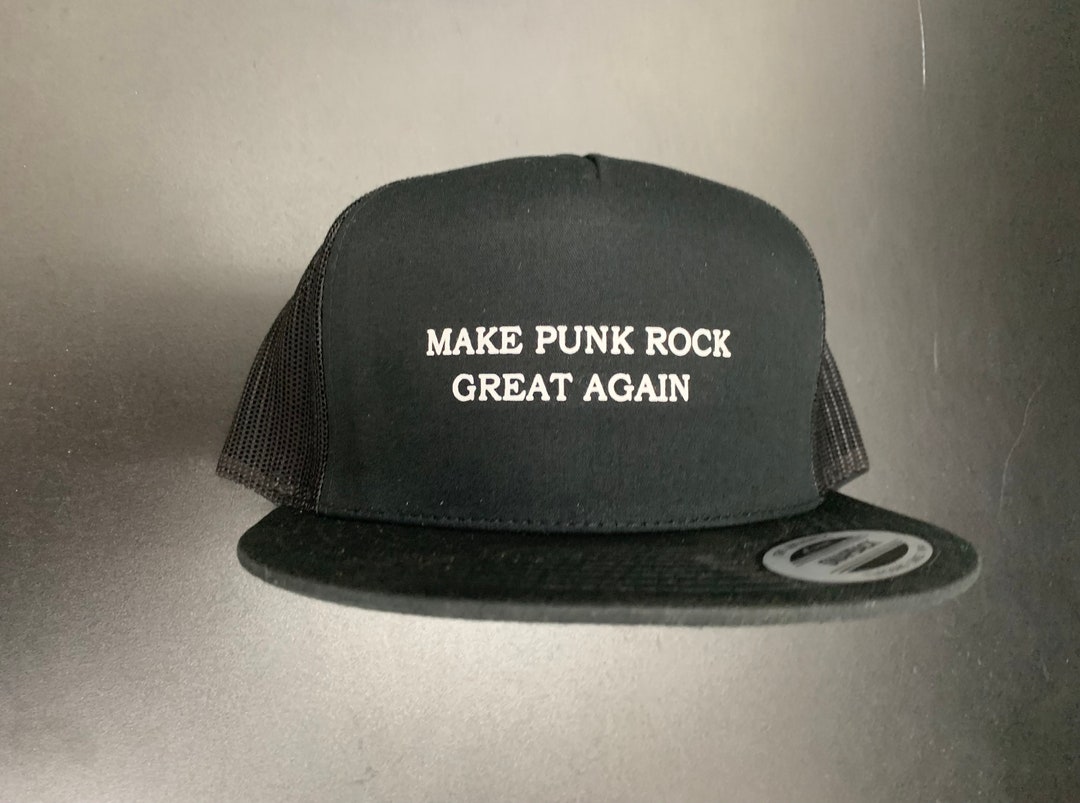 Make Punk Rock Great Again Old School Snap Back Cap Hat One Size ...