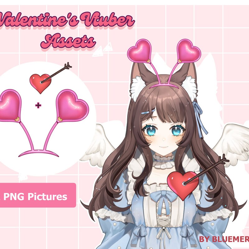 Vtuber Valentines Assets - Etsy