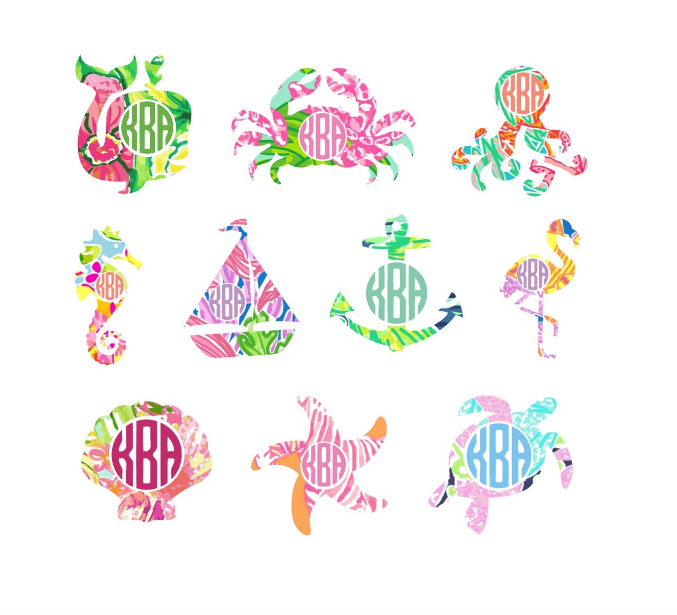 Lilly Pulitzer Wallpaper Monogram