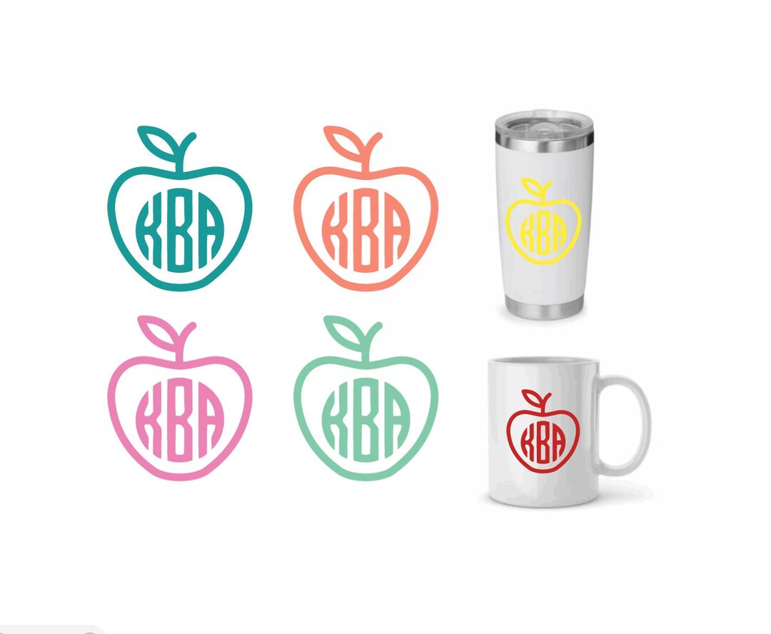 Teacher Name Apple Vinyl Decal Sticker Classroom Decoration - Etsy