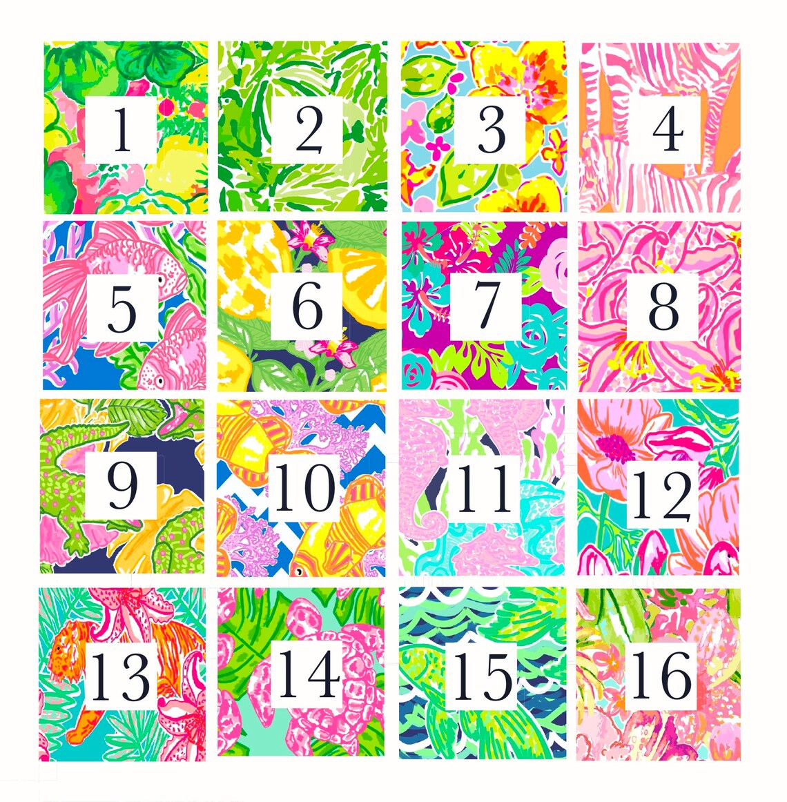 Lilly Inspired Name Vinyl Decal Monogram Sticker | Etsy