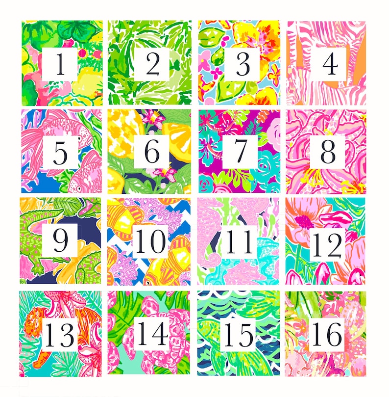 Lilly Inspired Beach Theme Vinyl Decal Monogram Sticker | Personalized ...
