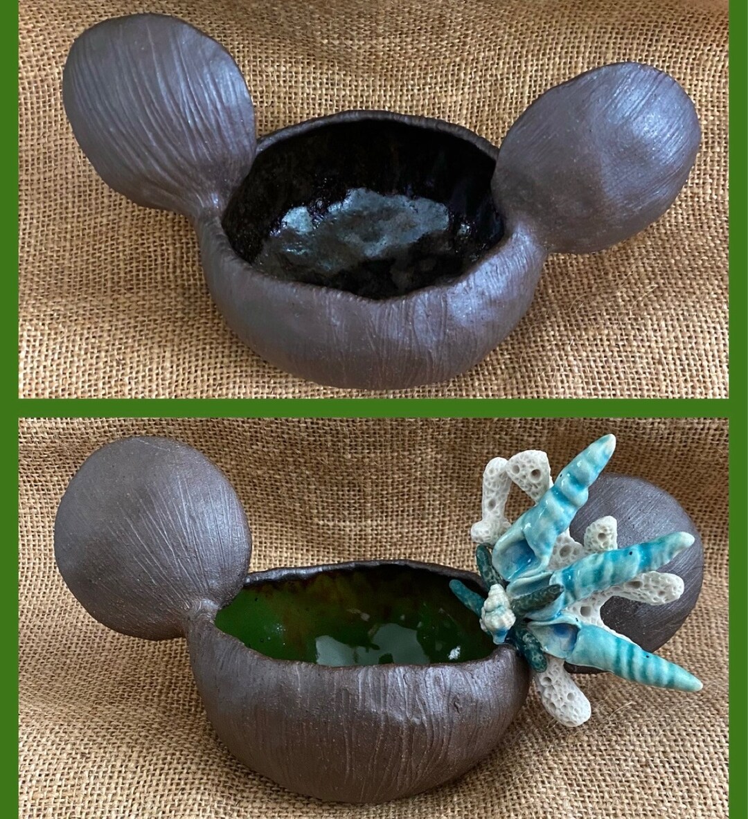 Mickey & Minnie Coconut Mugs - Etsy