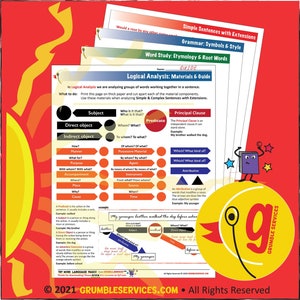 Sentence Analysis BUNDLE: Elementary Montessori Language Help | Etsy
