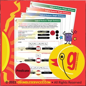 Sentence Analysis BUNDLE: Elementary Montessori Language Help and ...