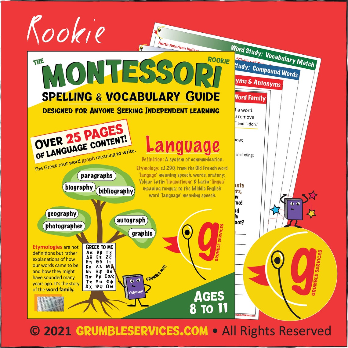 Montessori Spelling & Vocabulary Guide BUNDLE: Etymology WORD - Etsy