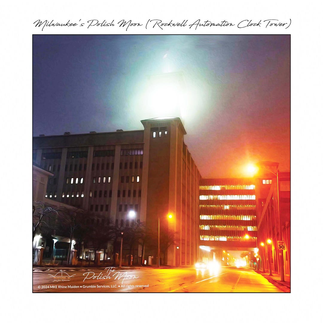Allen-bradley Polish Moon (rockwell Automation Clock Tower) Night Fog ...