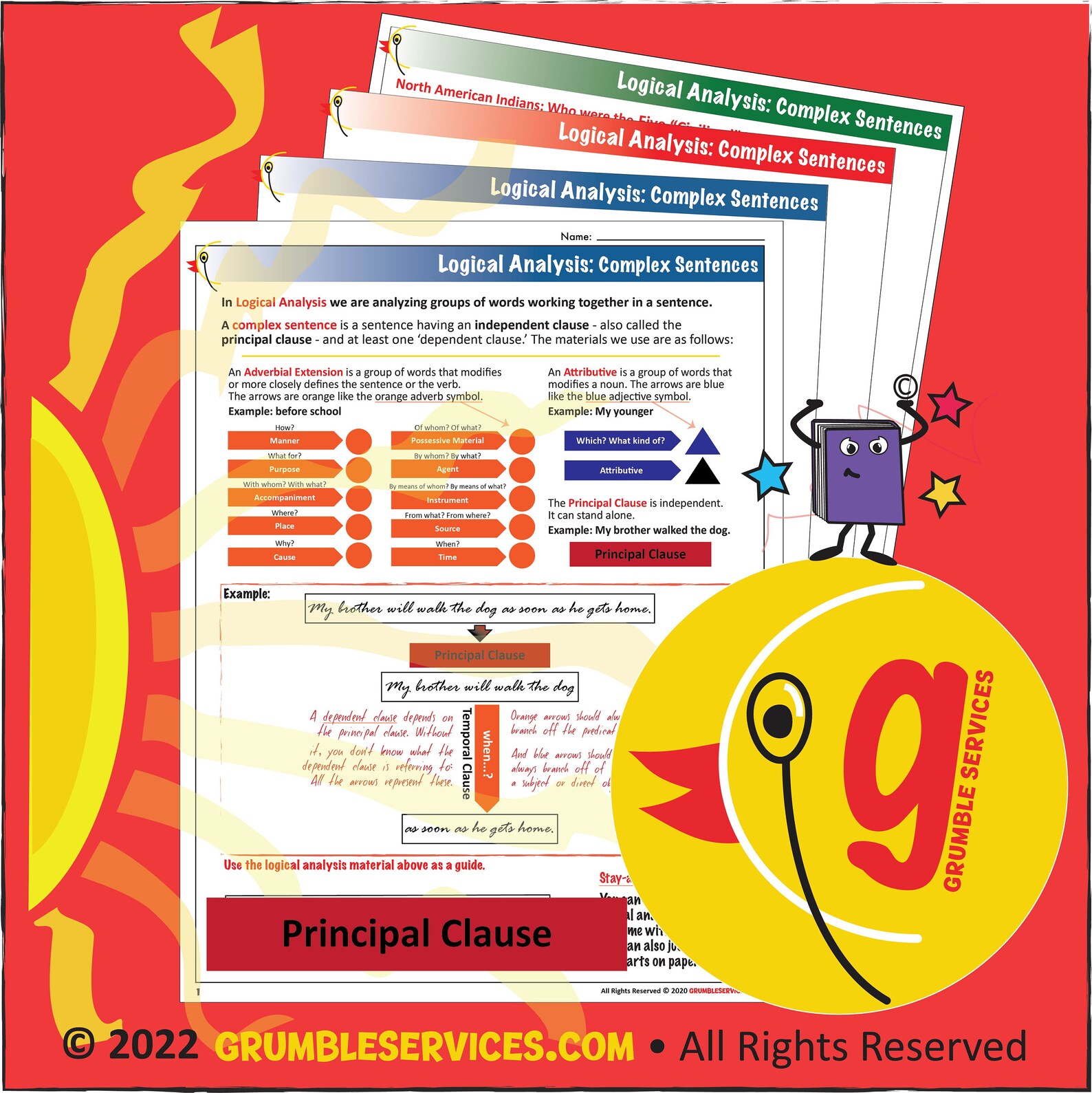 Sentence Analysis BUNDLE: Elementary Montessori Language Help and ...