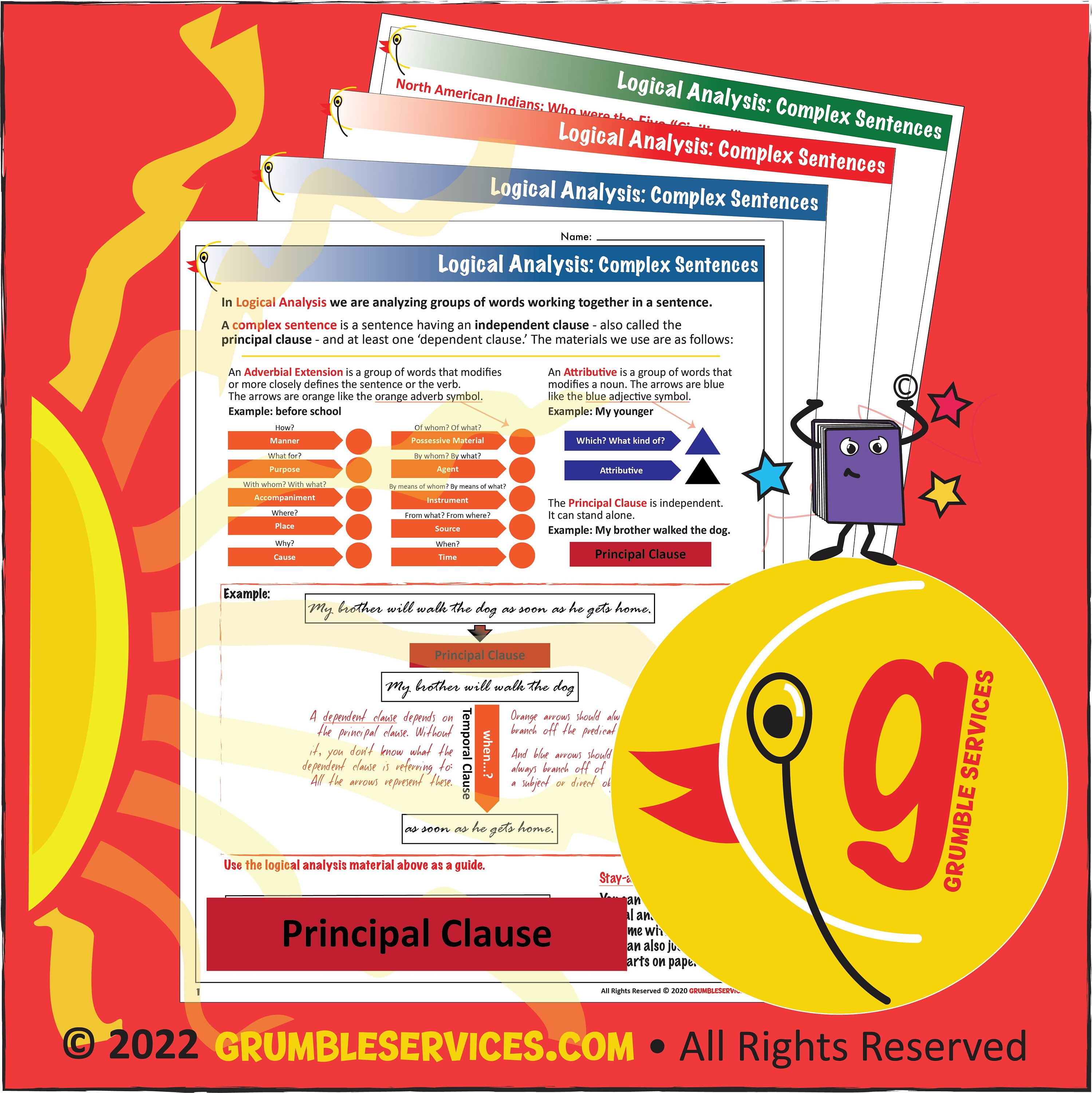 Sentence Analysis BUNDLE: Elementary Montessori Language Help and ...