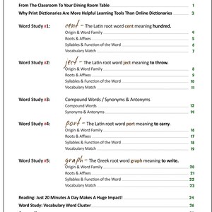 Montessori Spelling & Vocabulary Guide BUNDLE: Etymology WORD - Etsy