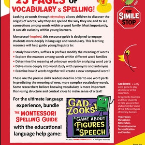 Montessori Spelling & Vocabulary Guide BUNDLE: Spelling Activities and ...