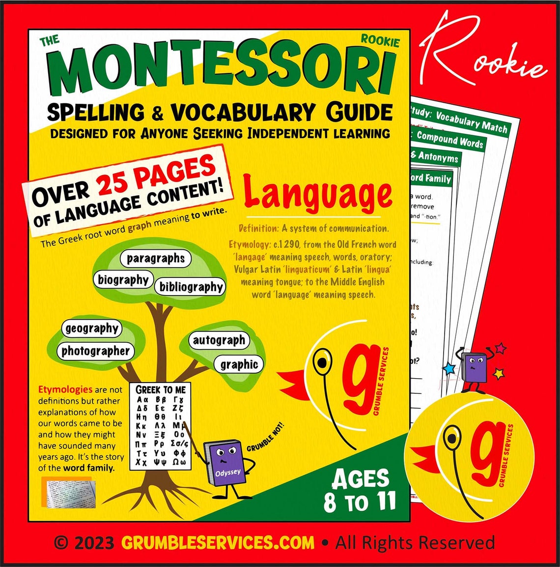 Montessori Spelling & Vocabulary Guide BUNDLE: Spelling Activities and ...