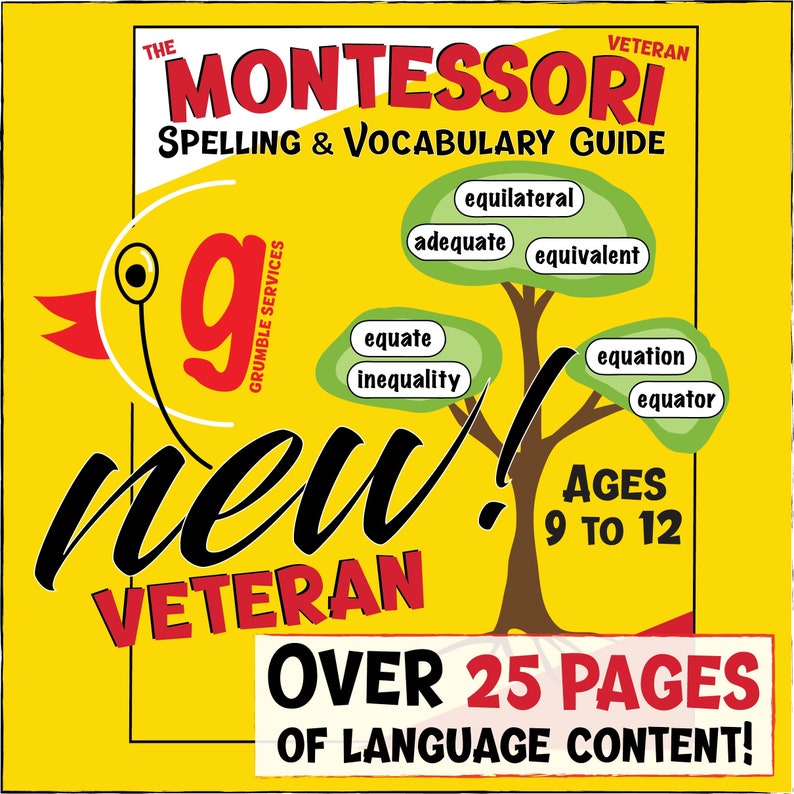 Montessori Spelling & Vocabulary Guide BUNDLE: Etymology WORD - Etsy