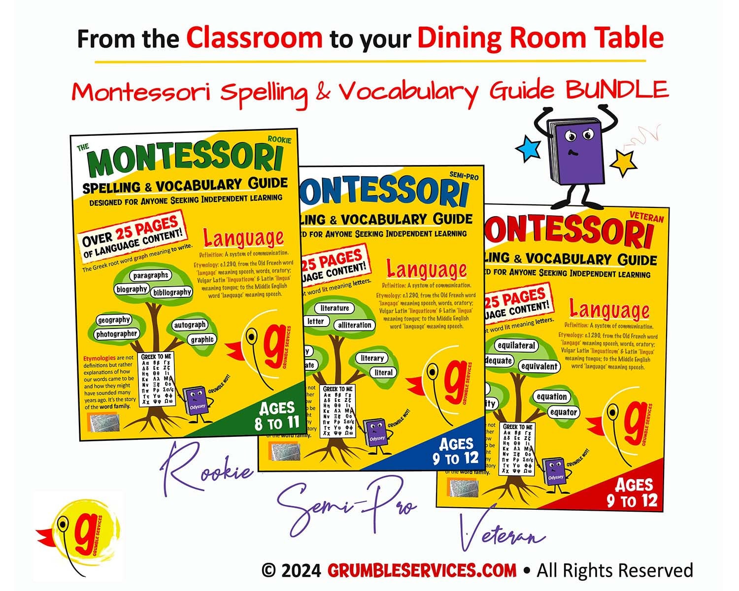 Montessori Spelling & Vocabulary Guide BUNDLE: Spelling Activities and ...