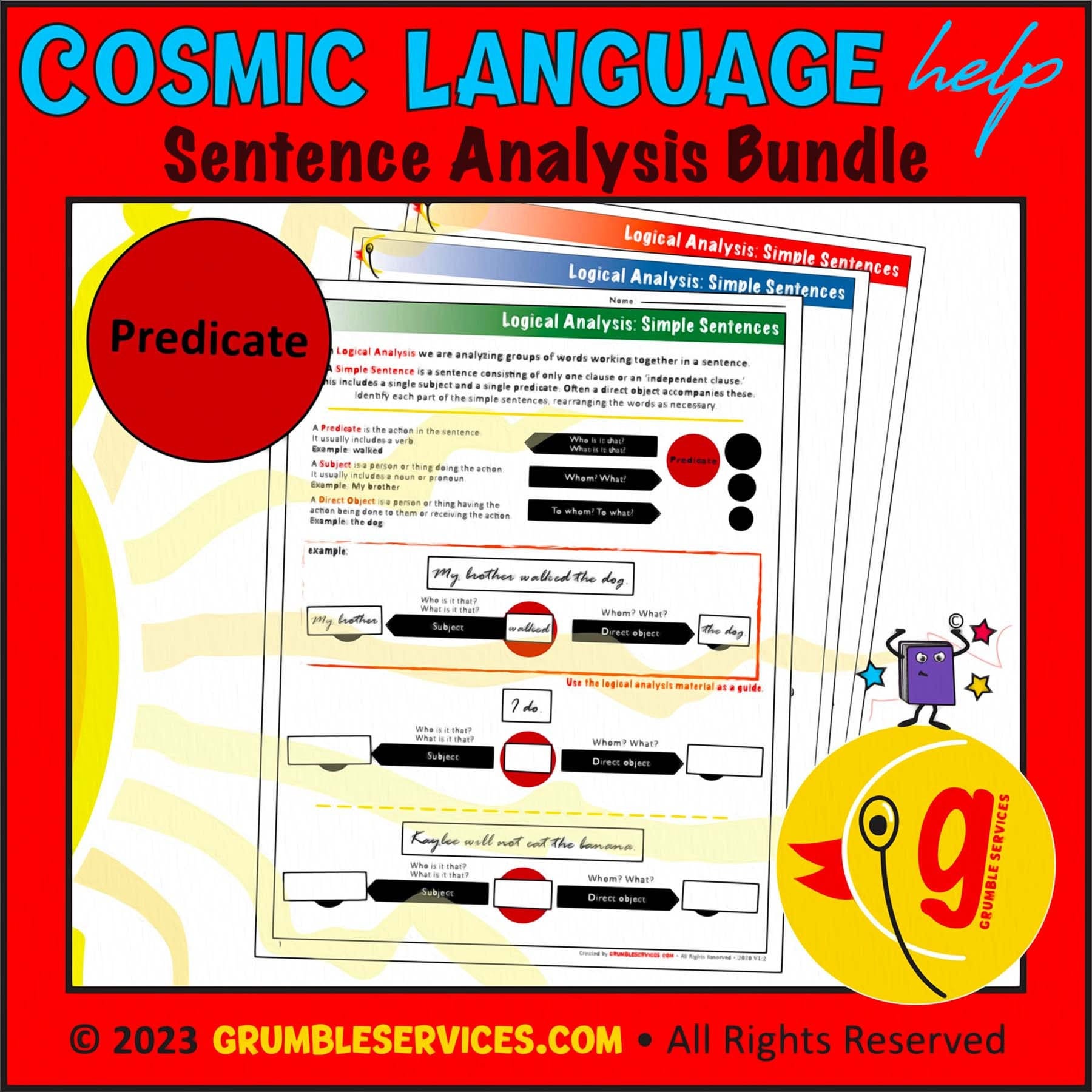Sentence Analysis BUNDLE: Elementary Montessori Language Help - Etsy