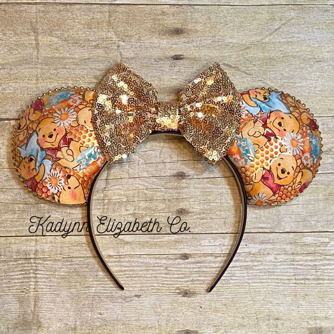 Pooh Mouse Ears, Winnie the Pooh Mouse Ears, Vintage Pooh, Mouse Ears ...
