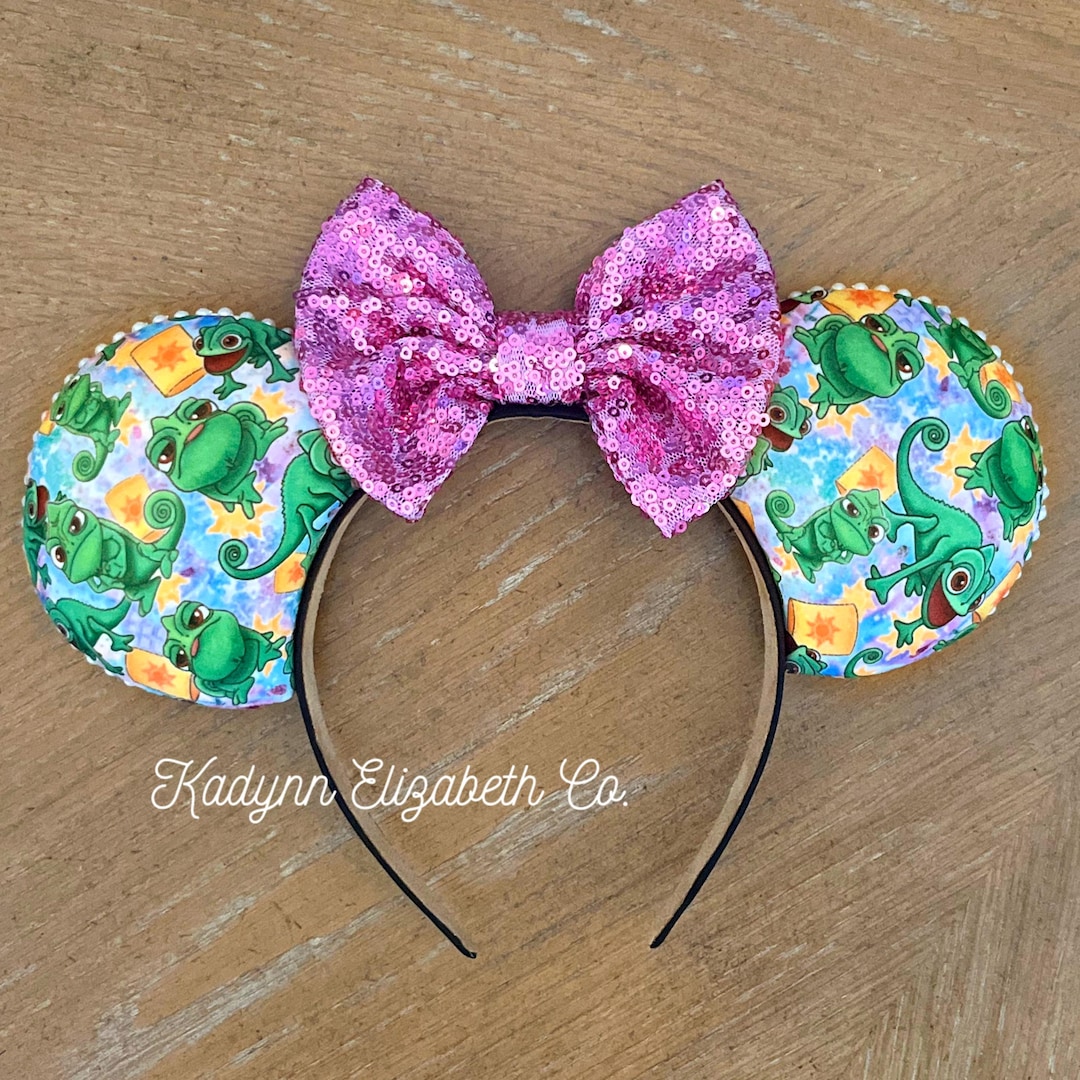 Tangled Mouse Ears, Pascal Mouse Ears, Mickey Minnie Mouse Ears - Etsy