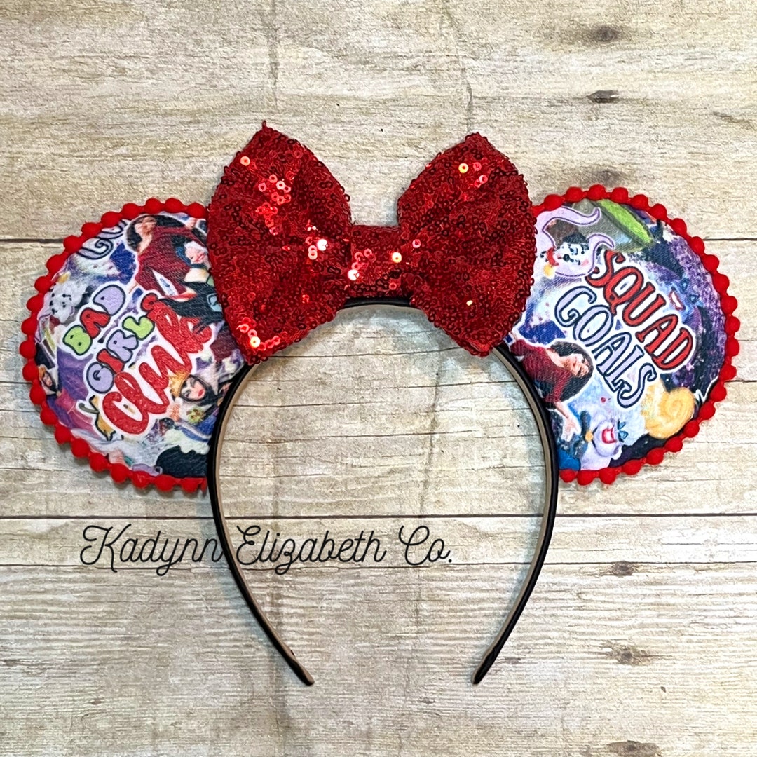 Villain Mouse Ears, Maleficent Mouse Ears, Cruella, Evil Queen, Mickey ...