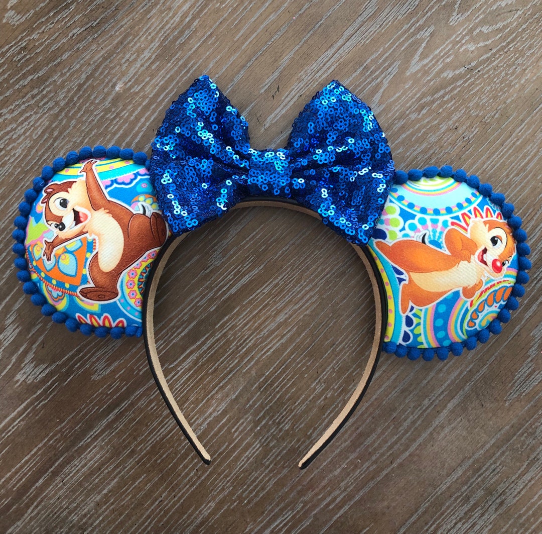 Chipmunk Mouse Ears, Chip N Dale, Mickey Minnie Mouse Ears - Etsy