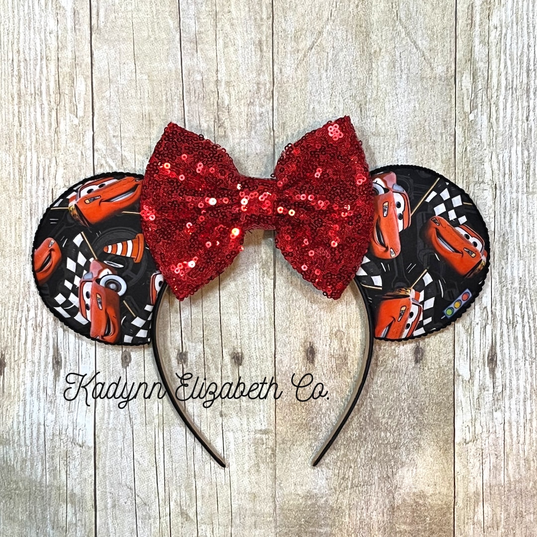 Cars Mouse Ears, Lightning Mcqueen Mouse Ears, Mickey Minnie Mouse Ears ...
