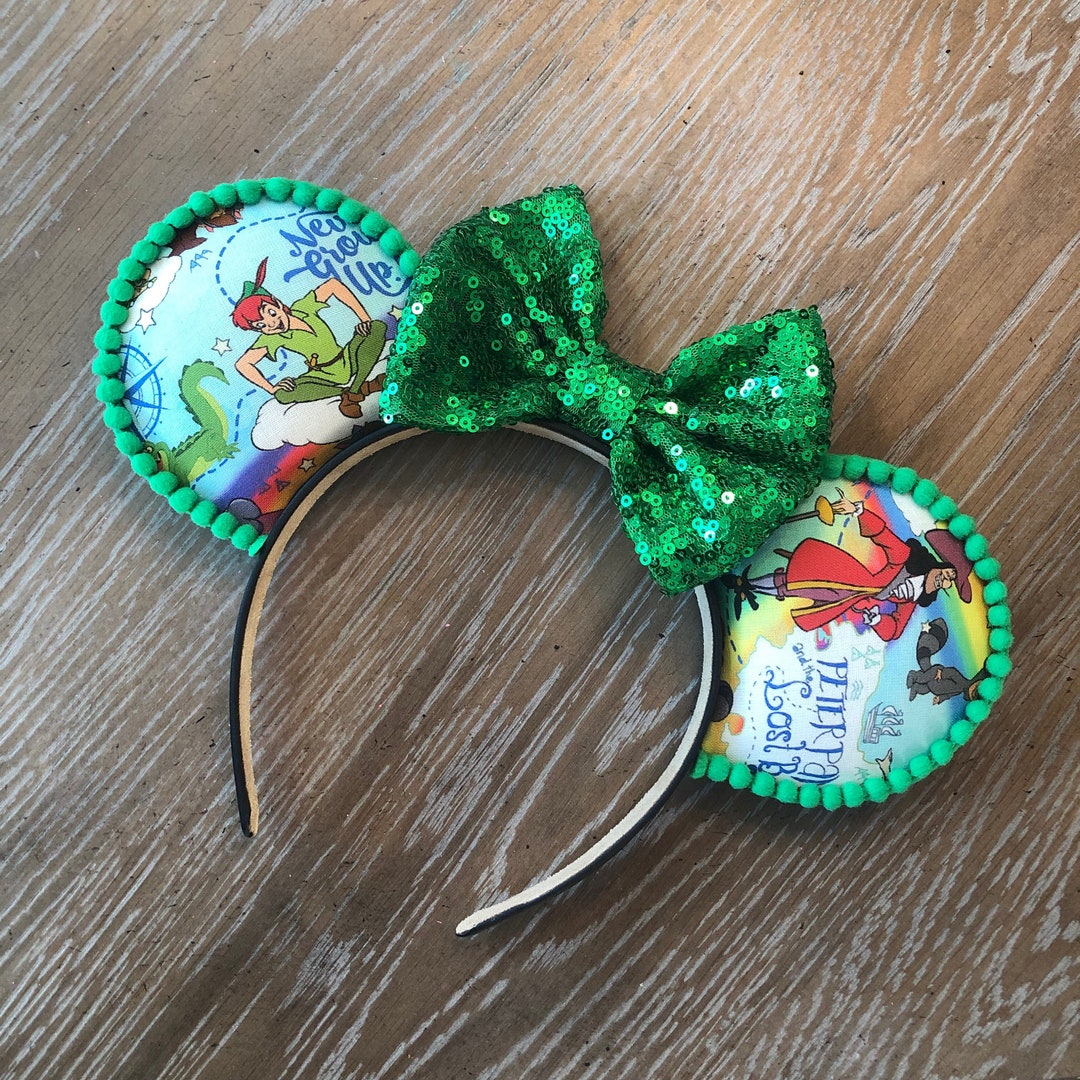 Peter Pan Mouse Ears, Mickey Minnie Mouse Ears - Etsy