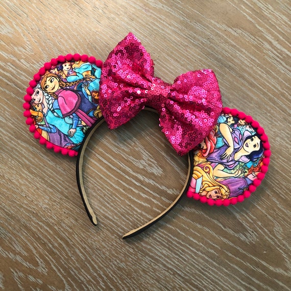 Princess Mouse Ears Princess Minnie Mouse Ears Disney World | Etsy