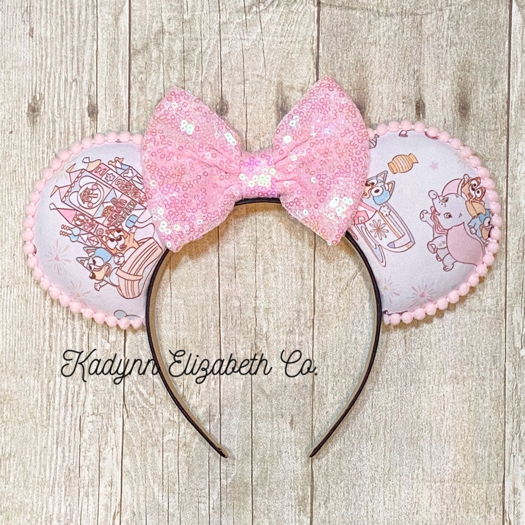 Bluey Mouse Ears, Bingo Mouse Ears, Magic Kingdom, Mickey Minnie Mouse ...
