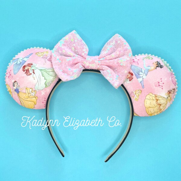 Princess Mickey Ears - Etsy