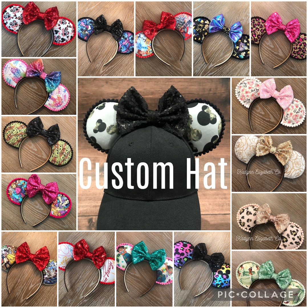 Mouse Ear Hat, Mickey Minnie Mouse Ears, Mickey Hat, Mouse Ears - Etsy