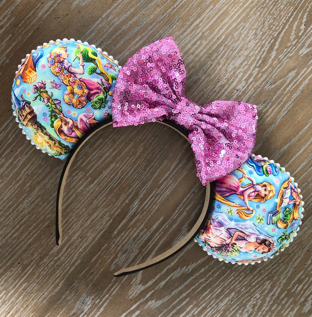 Tangled Mouse Ears, Rapunzel Mouse Ears, Mickey Minnie Mouse Ears - Etsy