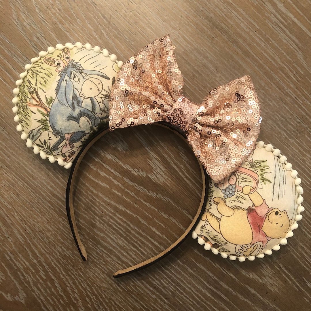 Pooh Mouse Ears, Winnie the Pooh Mouse Ears, Vintage Pooh, Mouse Ears ...