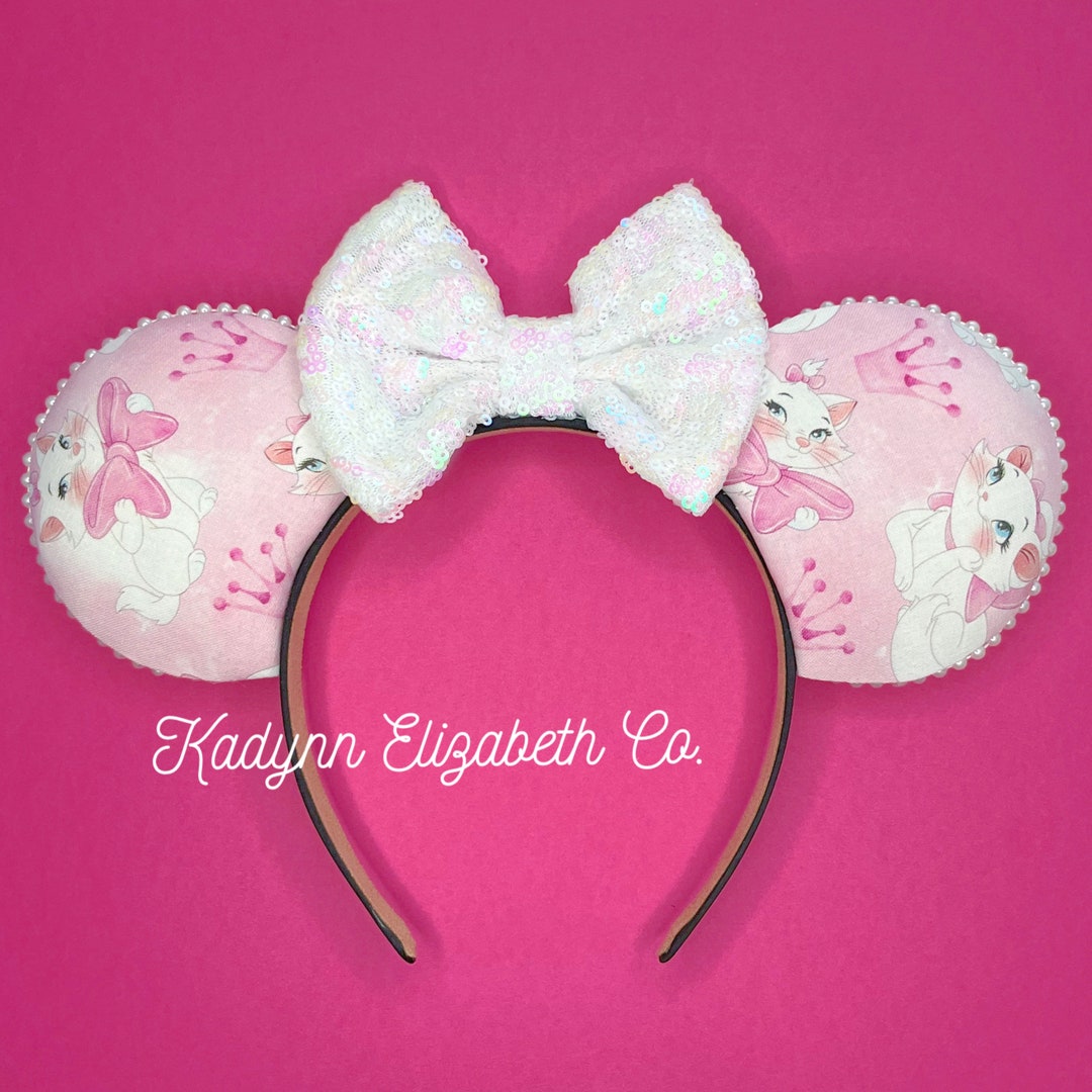 Aristocats Mouse Ears, Marie Mouse Ears, Mickey Minnie Mouse Ears - Etsy