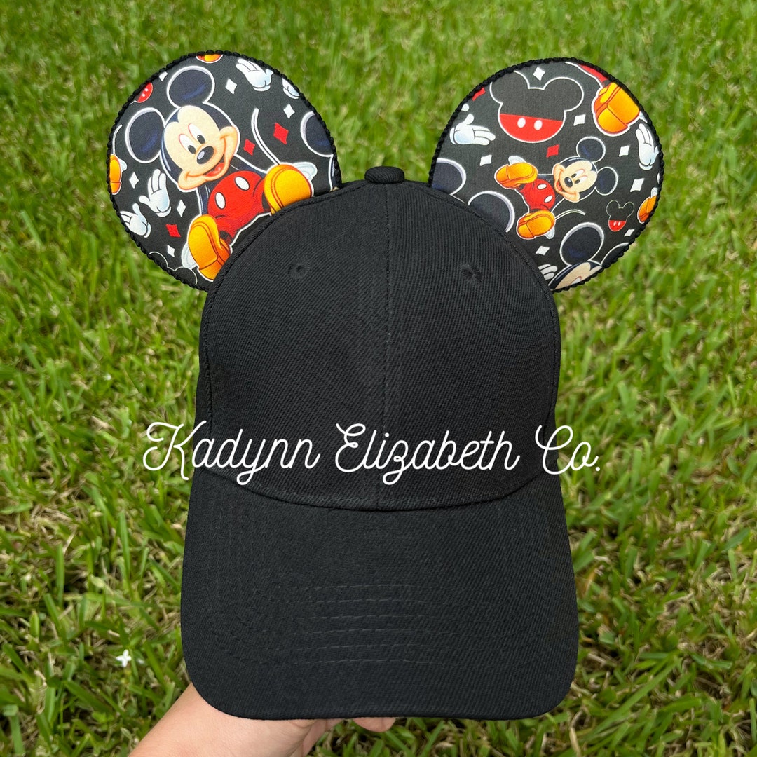 Mouse Ear Hat, Mickey Mouse Hat, Mickey Minnie Mouse Ears, Mickey Hat ...