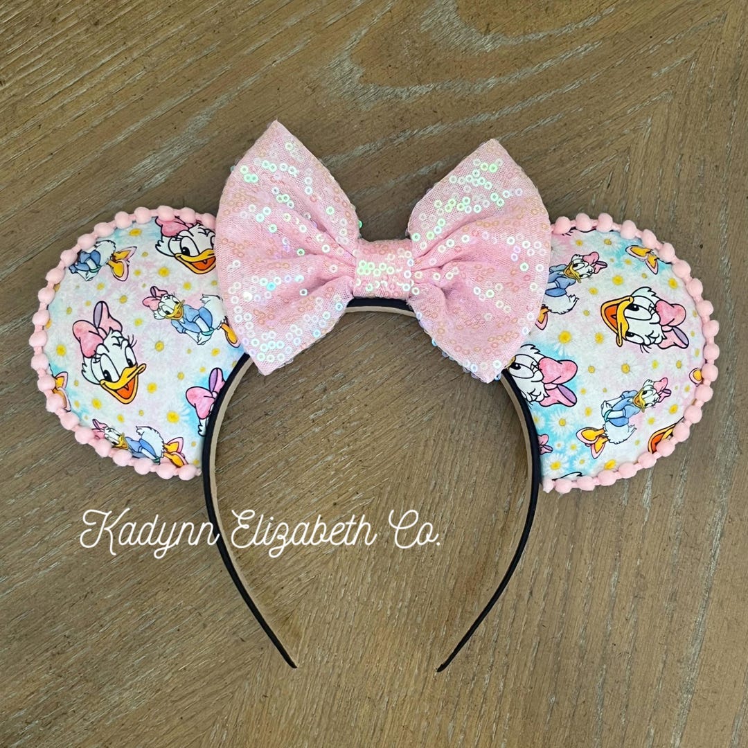 Daisy Duck Mouse Ears, Mickey Minnie Mouse Ears - Etsy