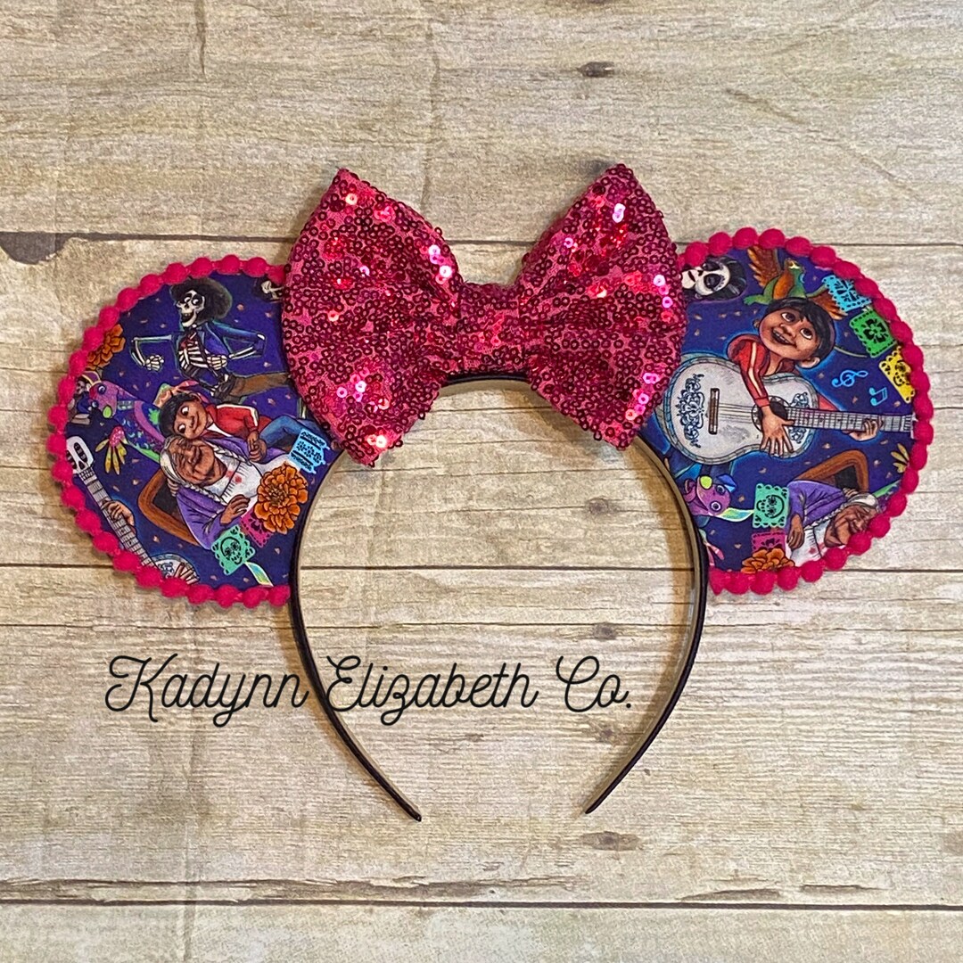 Coco Mouse Ears, Fiesta, Mickey Minnie Mouse Ears - Etsy