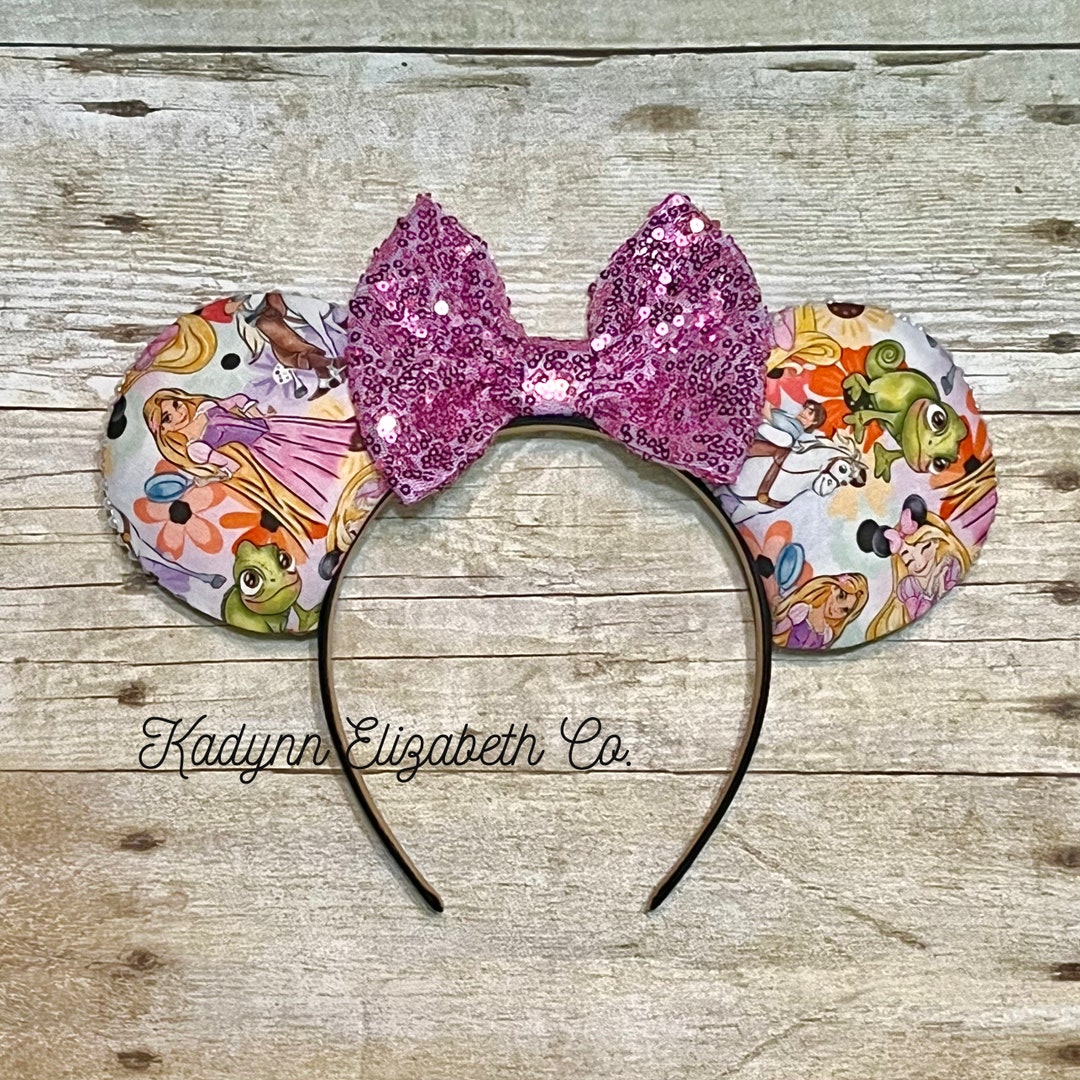Rapunzel Mouse Ears, Tangled Mouse Ears, Mickey Minnie Mouse Ears - Etsy
