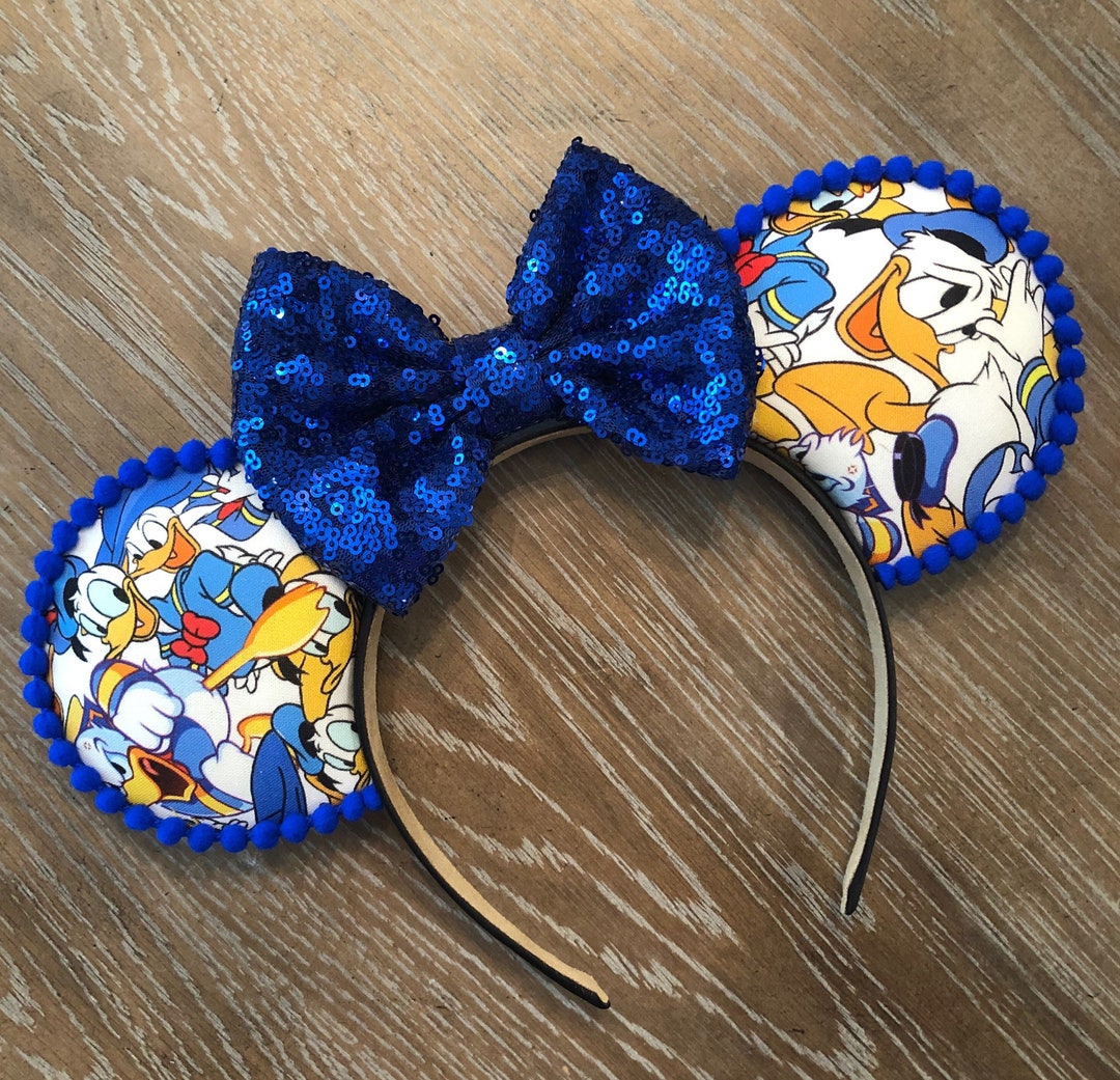 Donald Duck Mouse Ears, Mickey Minnie Mouse Ears - Etsy