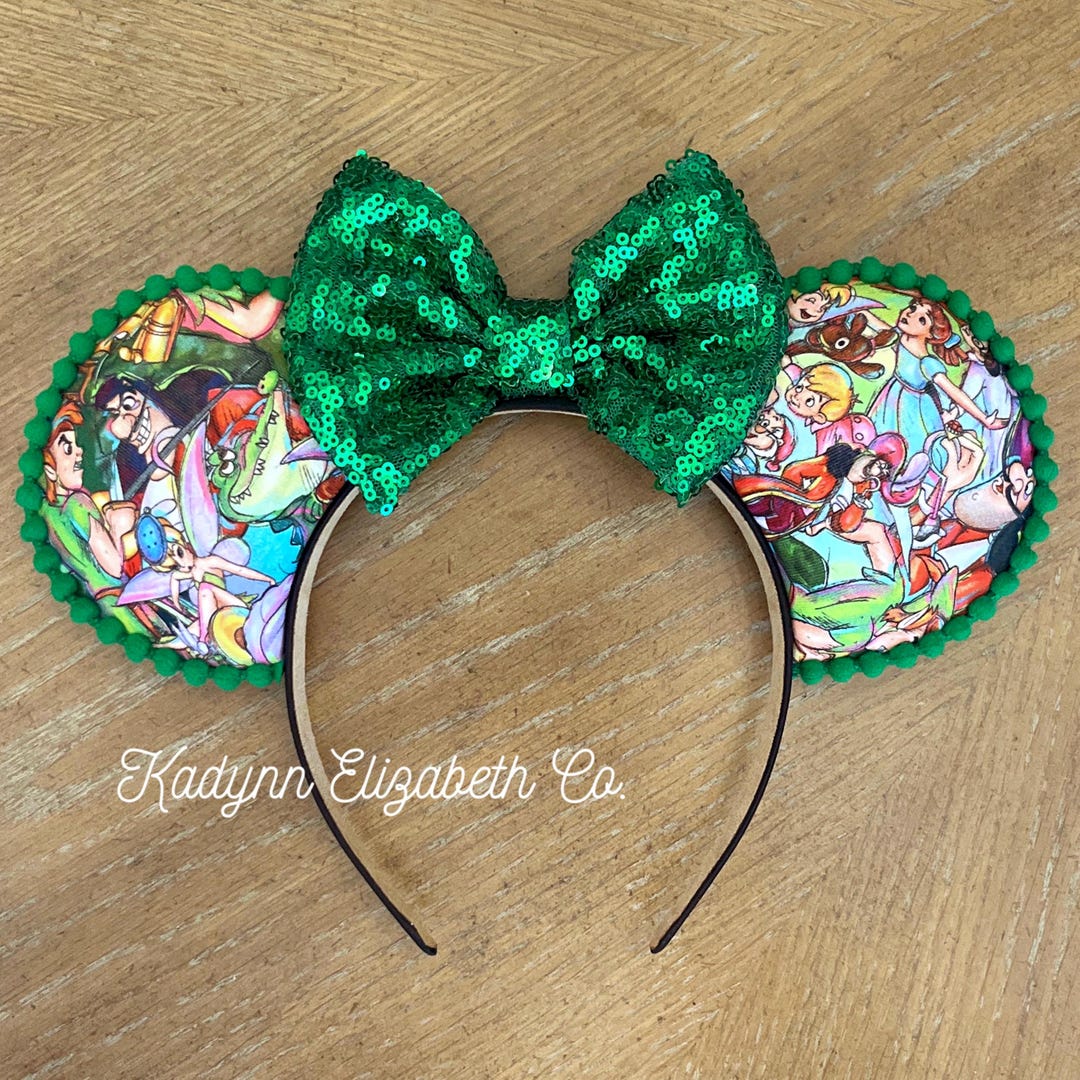 Peter Pan Mouse Ears, Mickey Minnie Mouse Ears - Etsy