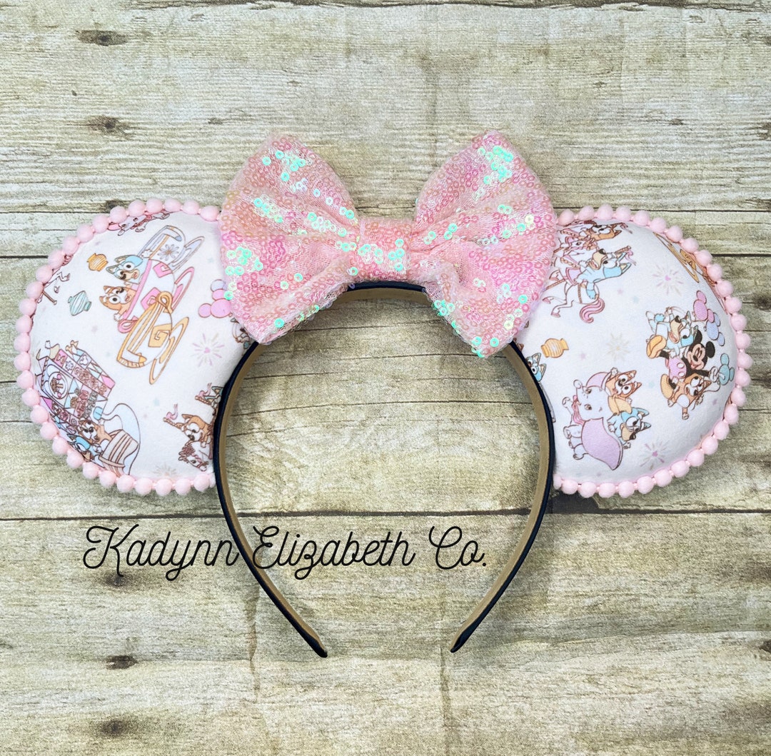 Bluey Mouse Ears, Bingo Mouse Ears, Magic Kingdom, Mickey Minnie Mouse ...