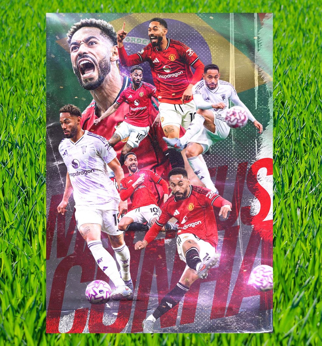 Manchester United Matheus Cunha Poster - Etsy UK