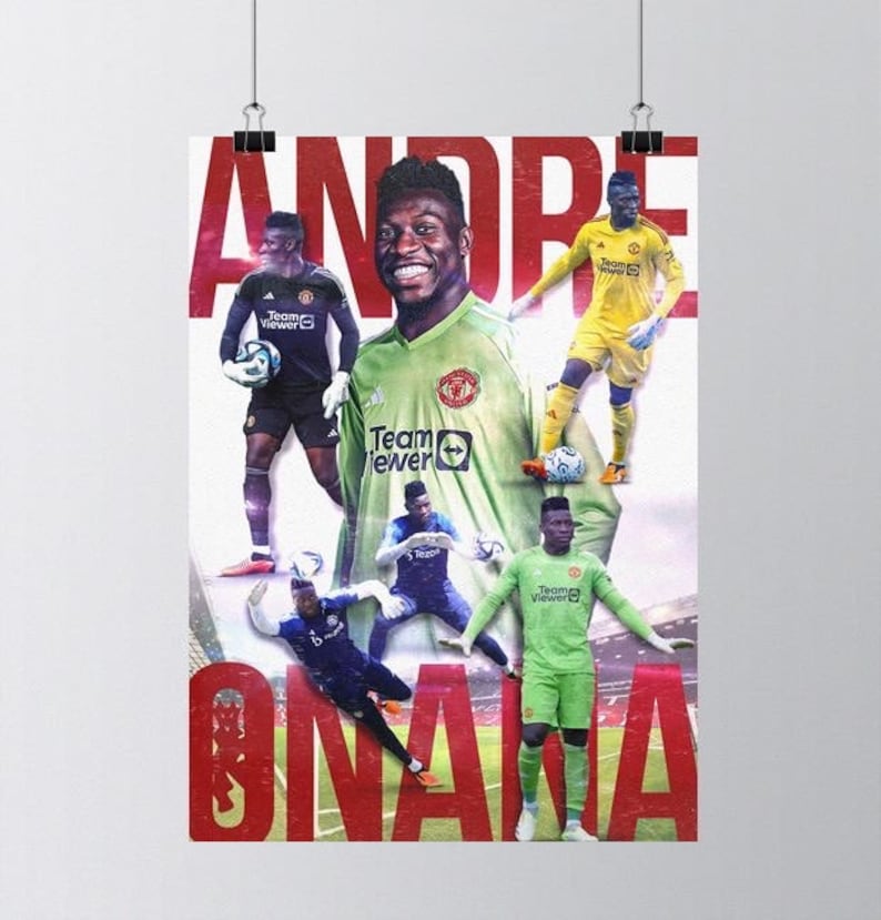 Andre Onana Manchester United Football Poster - Etsy