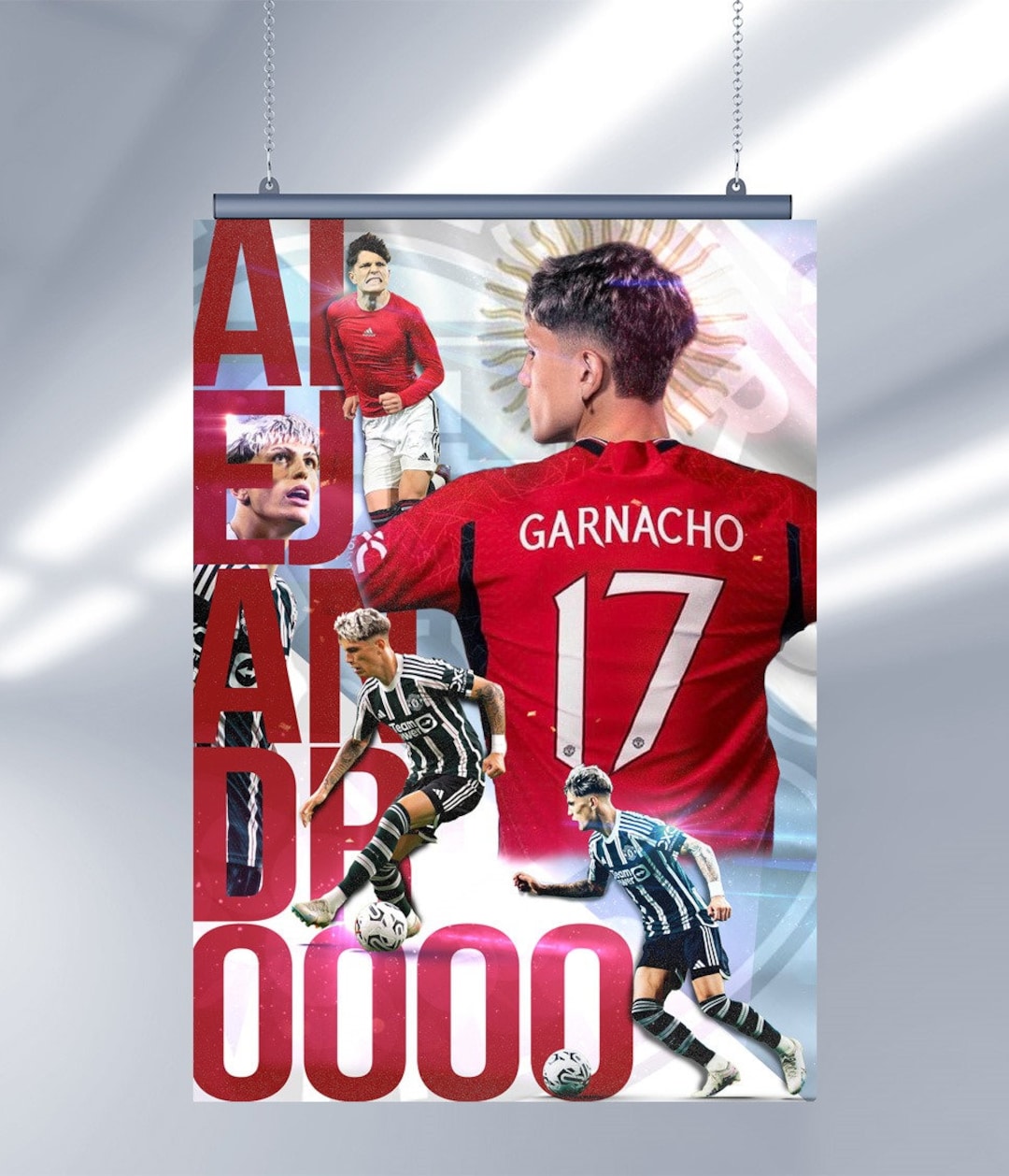 Alejandro Garnacho Manchester United Poster A4-A2 or Digital Download ...